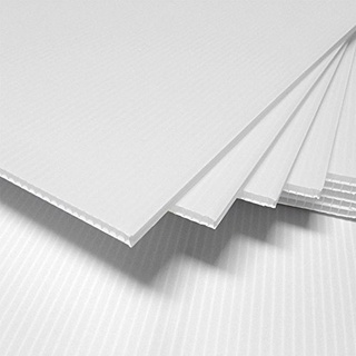 5mm thk PP Corrugated Board A5 size x 5 pcs / PP Hollow Straw Board ...