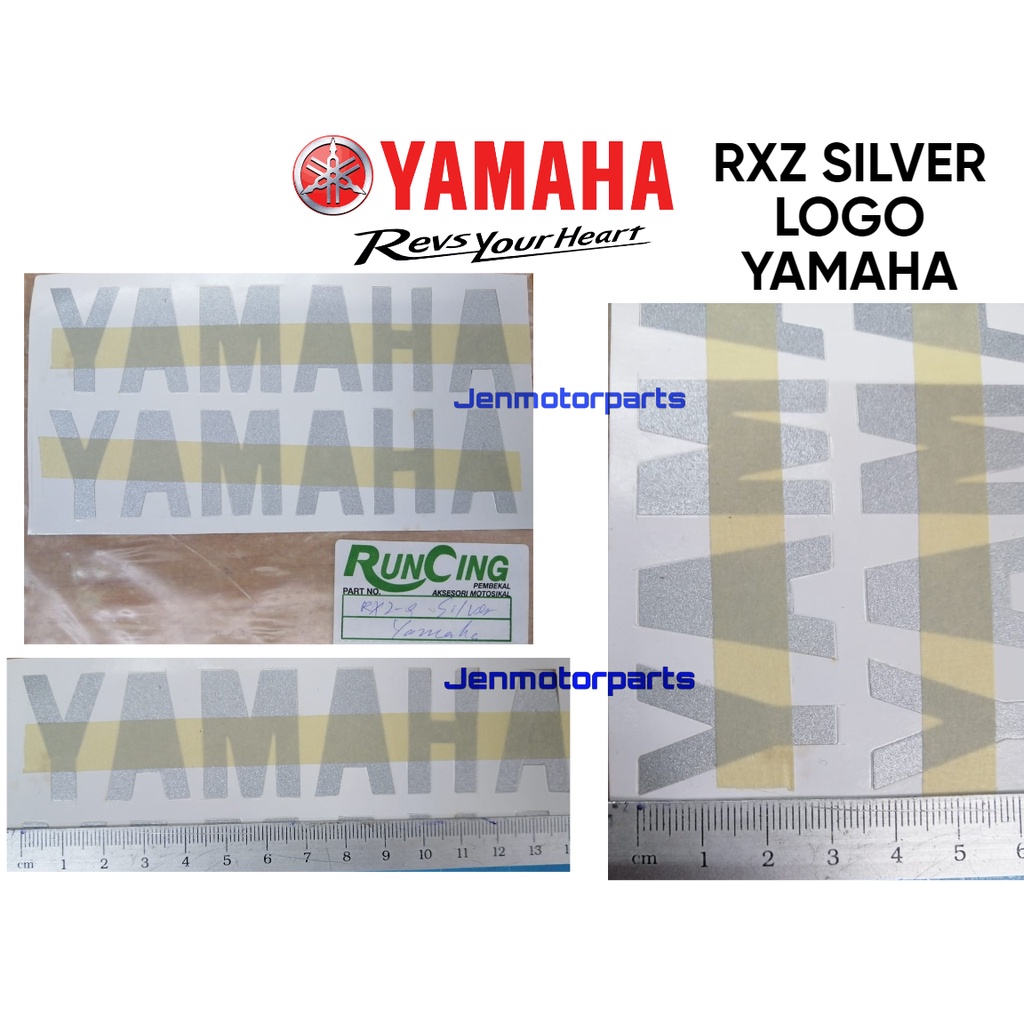 RXZ LOGO YAMAHA LOGO TANK SILVER WHITE LOGO FUEL TANK EMBLEM | Shopee ...
