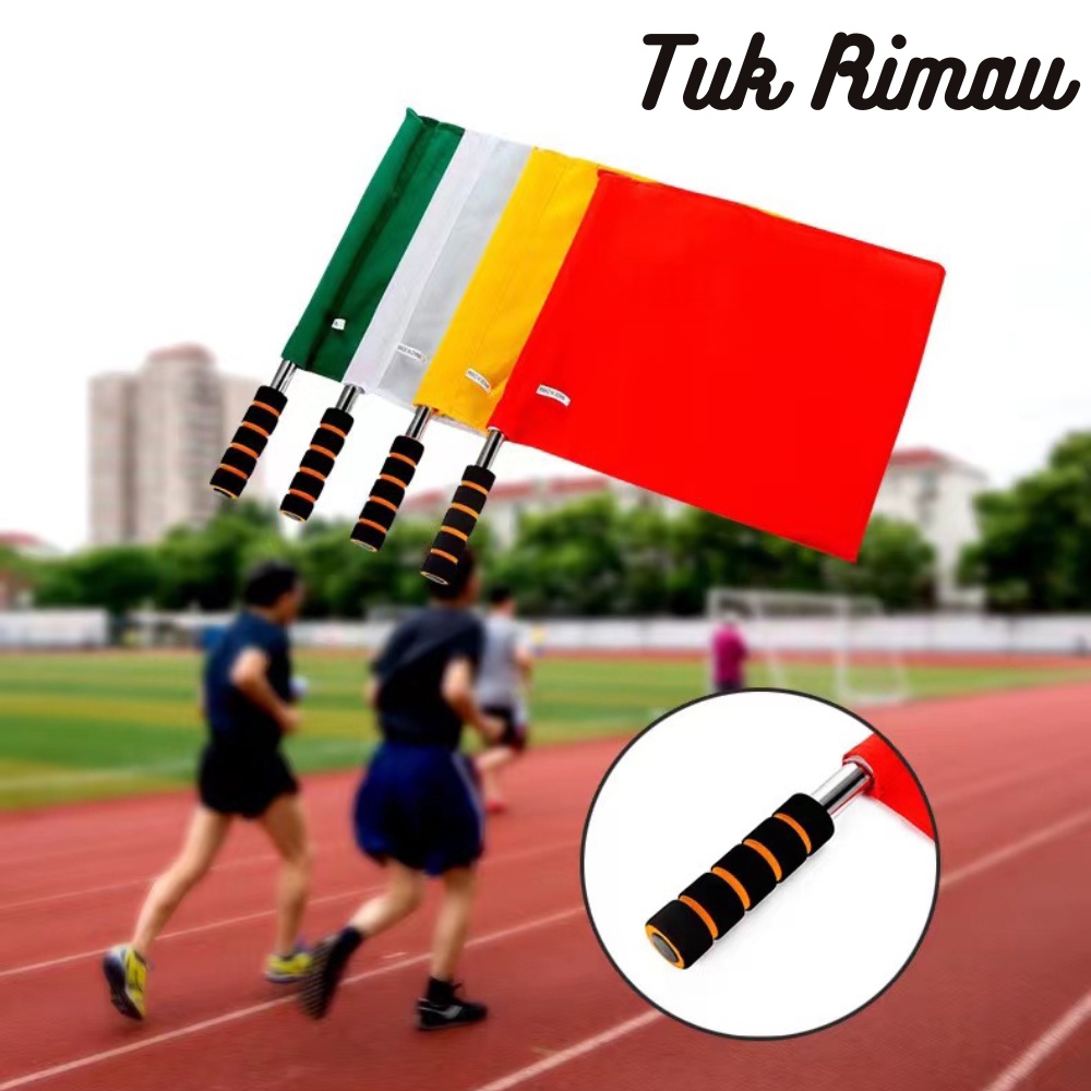 Referee Flag Command Flag Track Field Signal Competition Stainless Flag ...