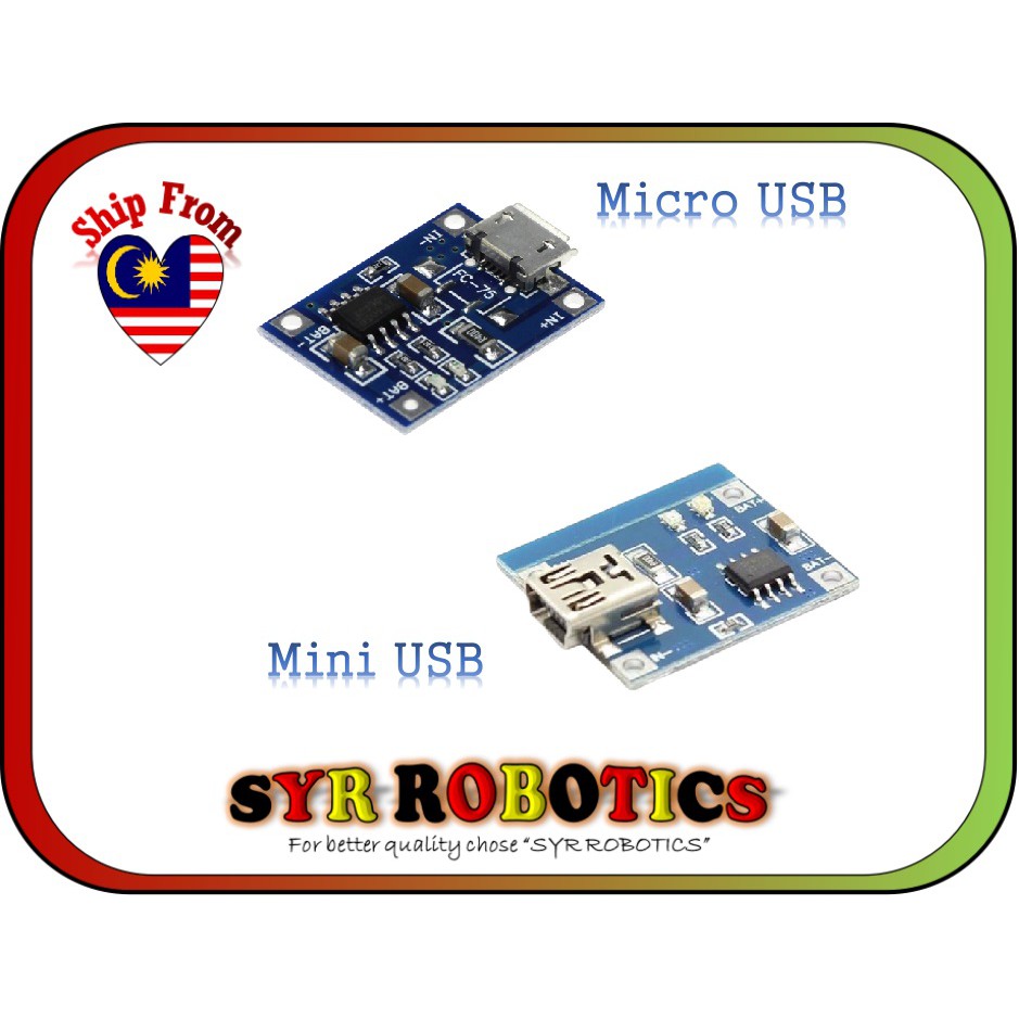 TP4056 1A Micro / Mini USB Lithium Battery Charging Board Charger ...