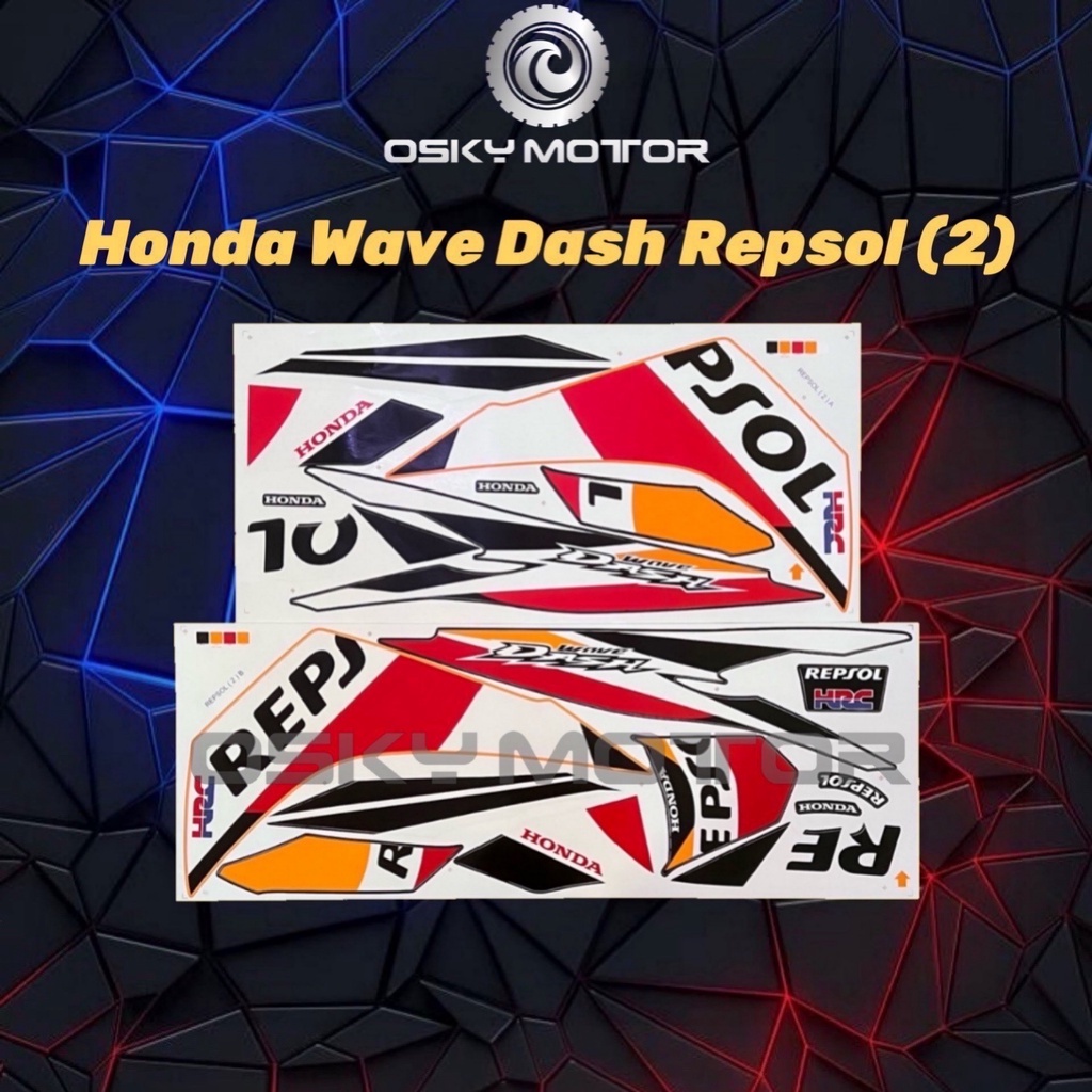 Honda Wave Dash Repsol (2) Body Sticker | Shopee Malaysia