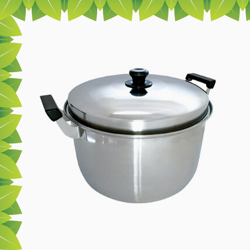 18.0 Stainless Steel Double Handle Cooking Pot 36cm | Shopee Malaysia