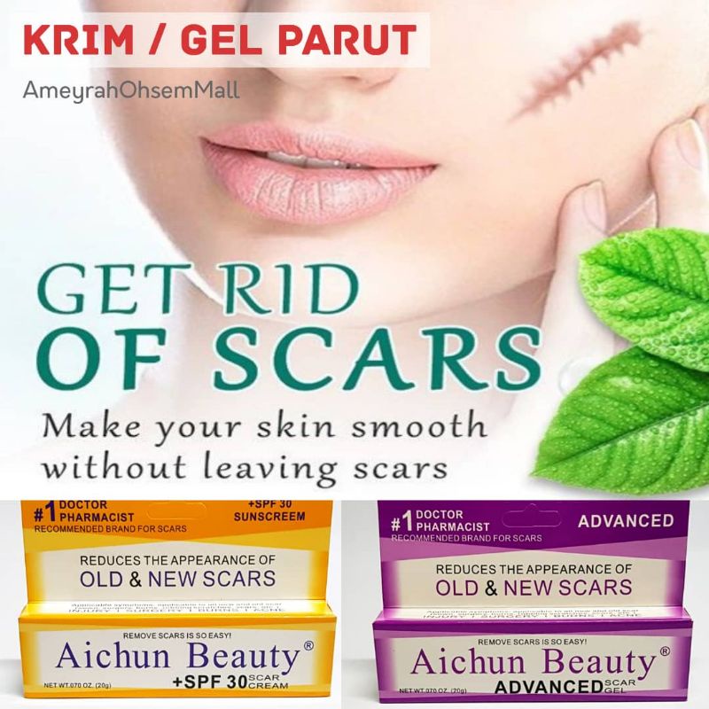 Rawat Parut/ Scar Treatment/ Light and Deep Scar/ Gel Scar/ Cream Scar ...