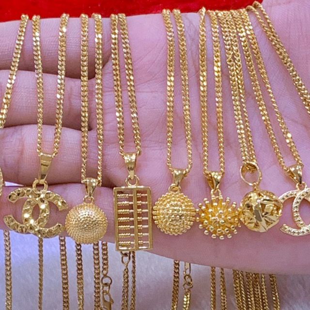 Set Rantai Leher Emas Bangkok & Emas Korea | Shopee Malaysia