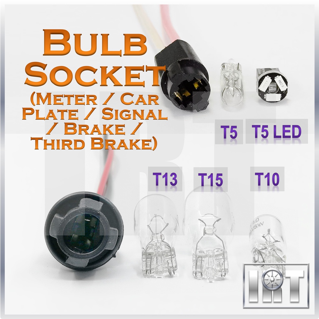 T5 T9 T10 T13 T15 Meter Socket Signal Fender T6 T8 Car Light Lamp LED ...