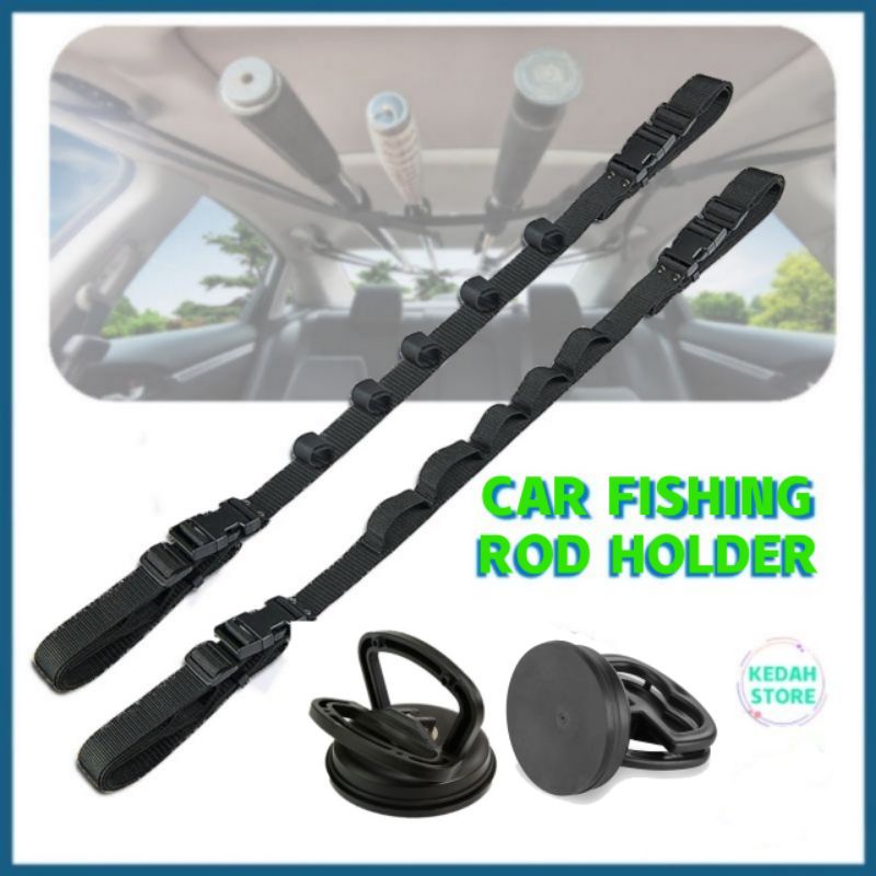 Car Rod Rack Belt Strap Fishing/Fishing Rod Car Holder Tali gantung ...