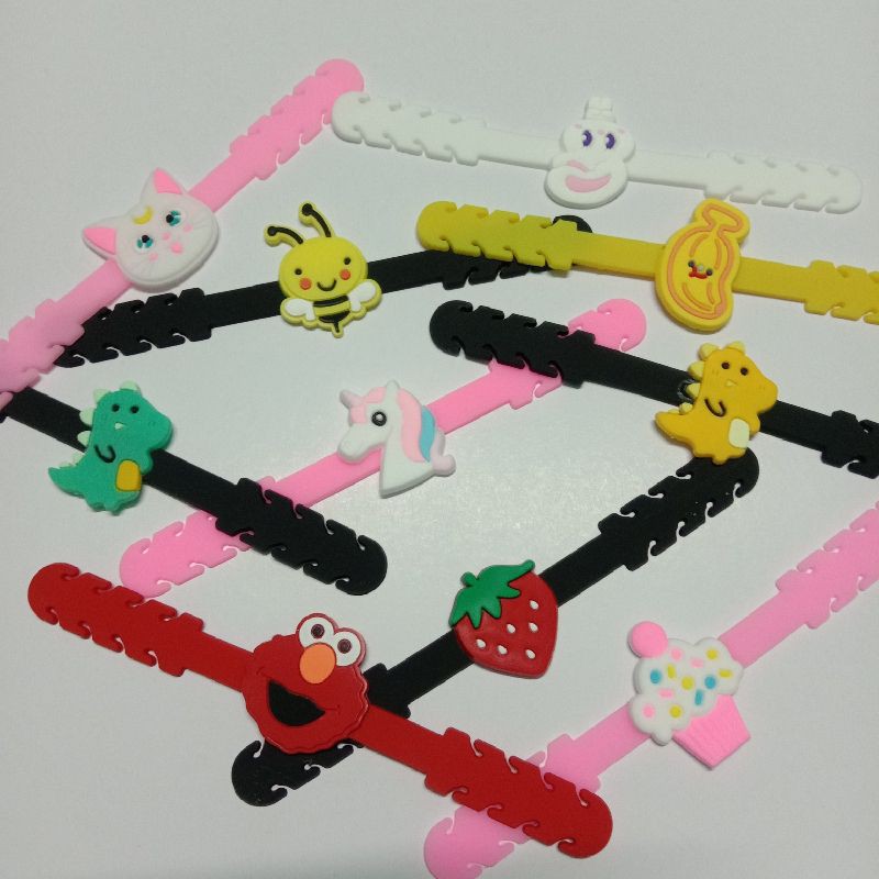 Kids Soft Silicone Cartoon Face Mask Extender Hook Pengikat Mask Budak ...