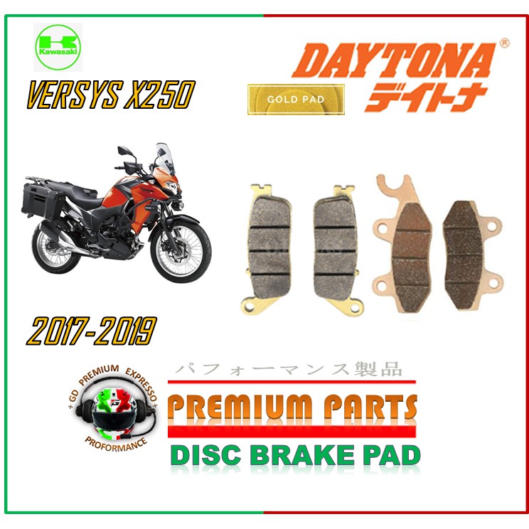Versys X250 300 Kawasaki Disc Brake Pads Daytona Gold Shopee Malaysia