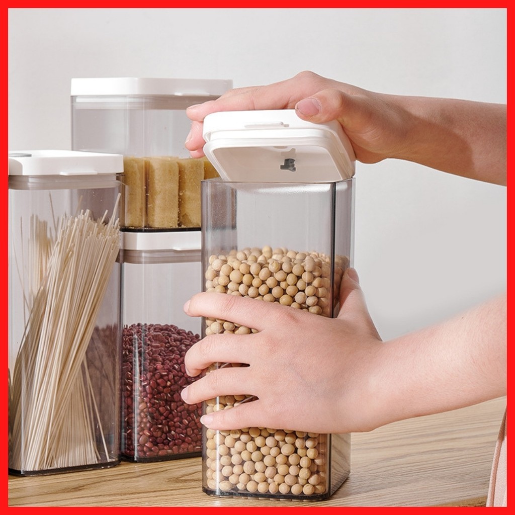 Plastik Transparent Food Container Airtight Container Bekas Makanan ...