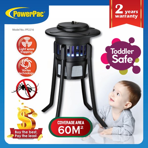 PowerPac Mosquito Power Strike Pest Repellent with 2 Suction Fans and ...
