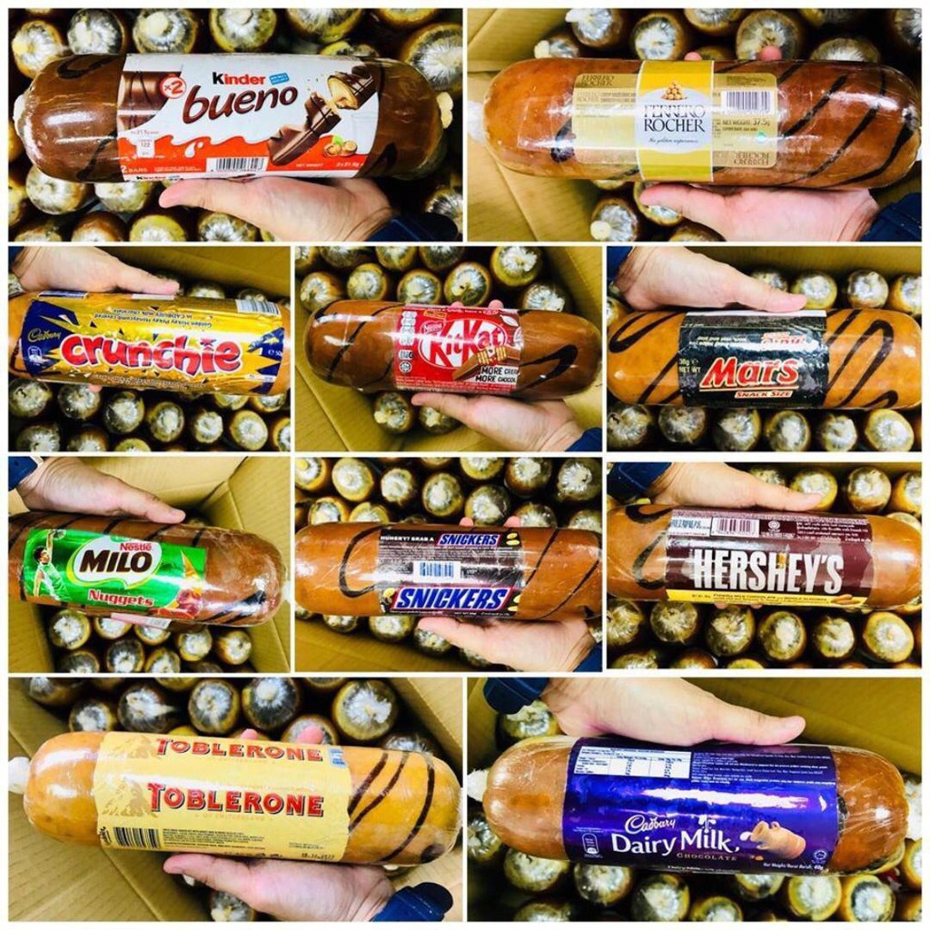 KEK GULUNG CHOCOLATE VIRAL SWISS ROLL CAKE(Kinder Bueno/Ferrero Rocher ...