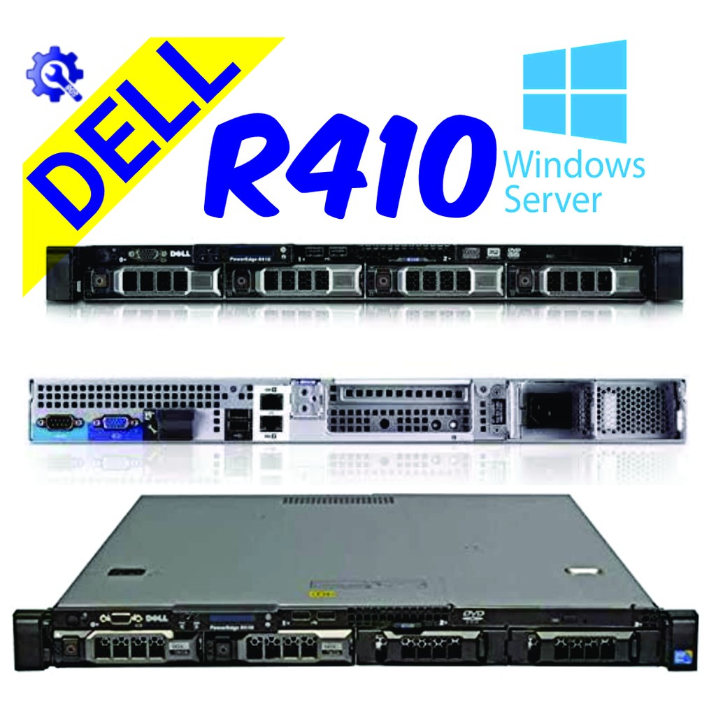 Dell Poweredge R410 1u rack server 8Core-CPU 16Gb-RAM 73GB-HDD | Shopee ...