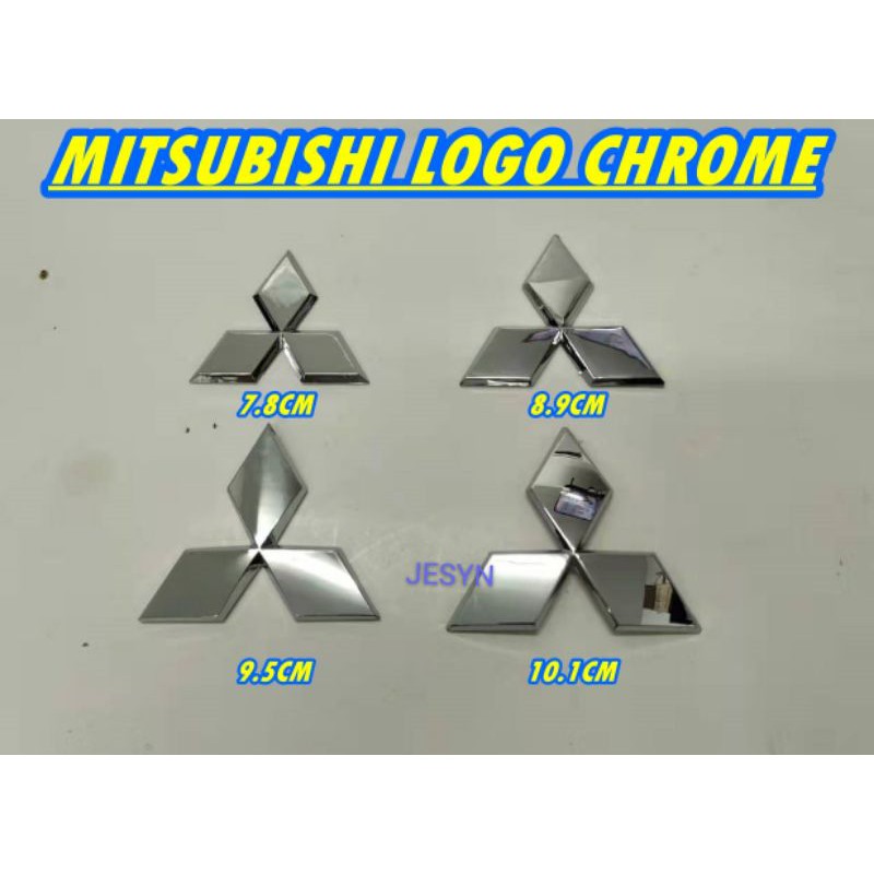 MITSUBISHI FRONT REAR CHROME BADGE LOGO CAR EMBLEM - 1 PC | Shopee Malaysia