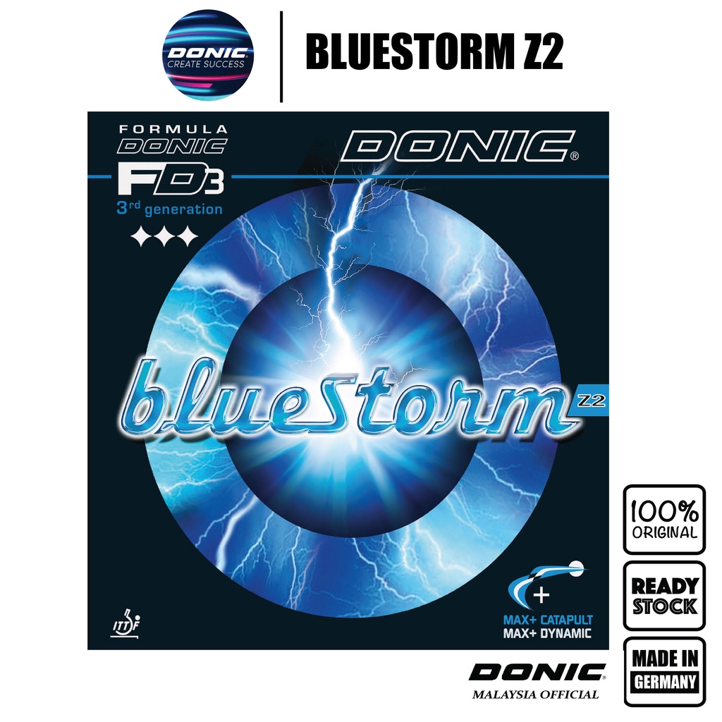 Donic Bluestorm Z2 Perfect Spin Speed Table Tennis Rubber | Shopee Malaysia