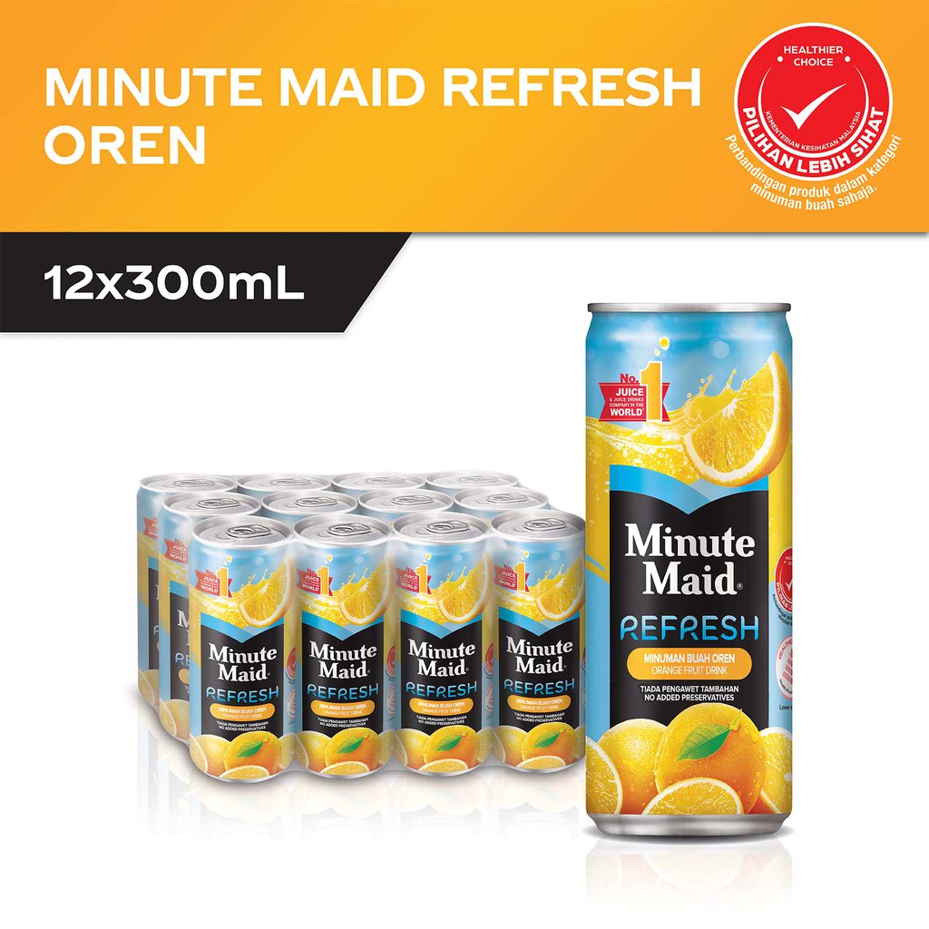 Minute Maid Refresh Orange (300ml x 12) | Shopee Malaysia