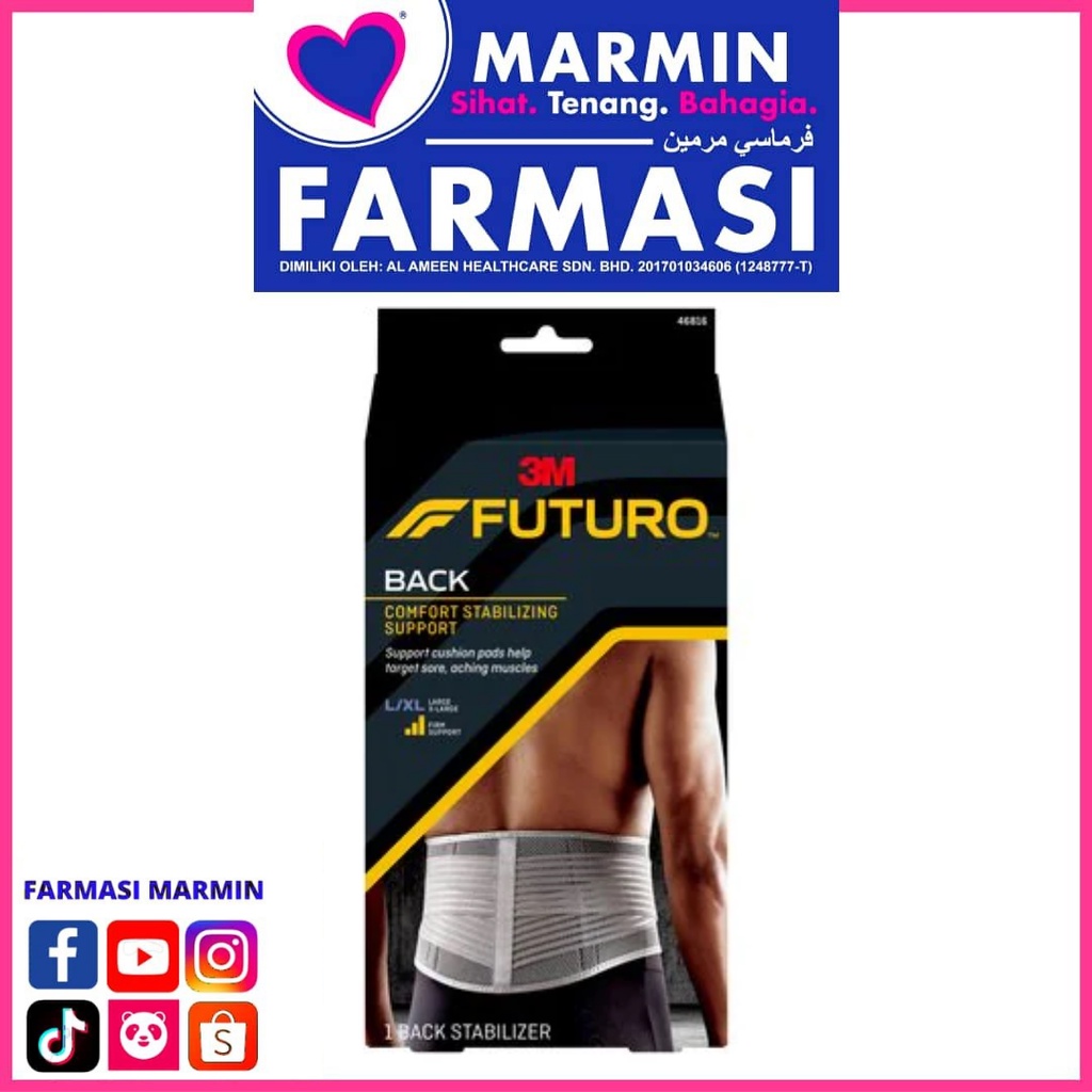 FUTURO COMFORT STABILIZING BACK SUPPORT (S/M, L/XL, 2XL/3XL) | Shopee ...