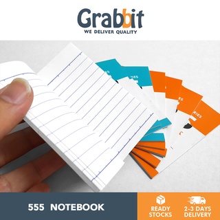 8pcs/set Buku 555 Legend GRABBIT 555 Notebook Pocket Size 3*5 Buku Nota ...