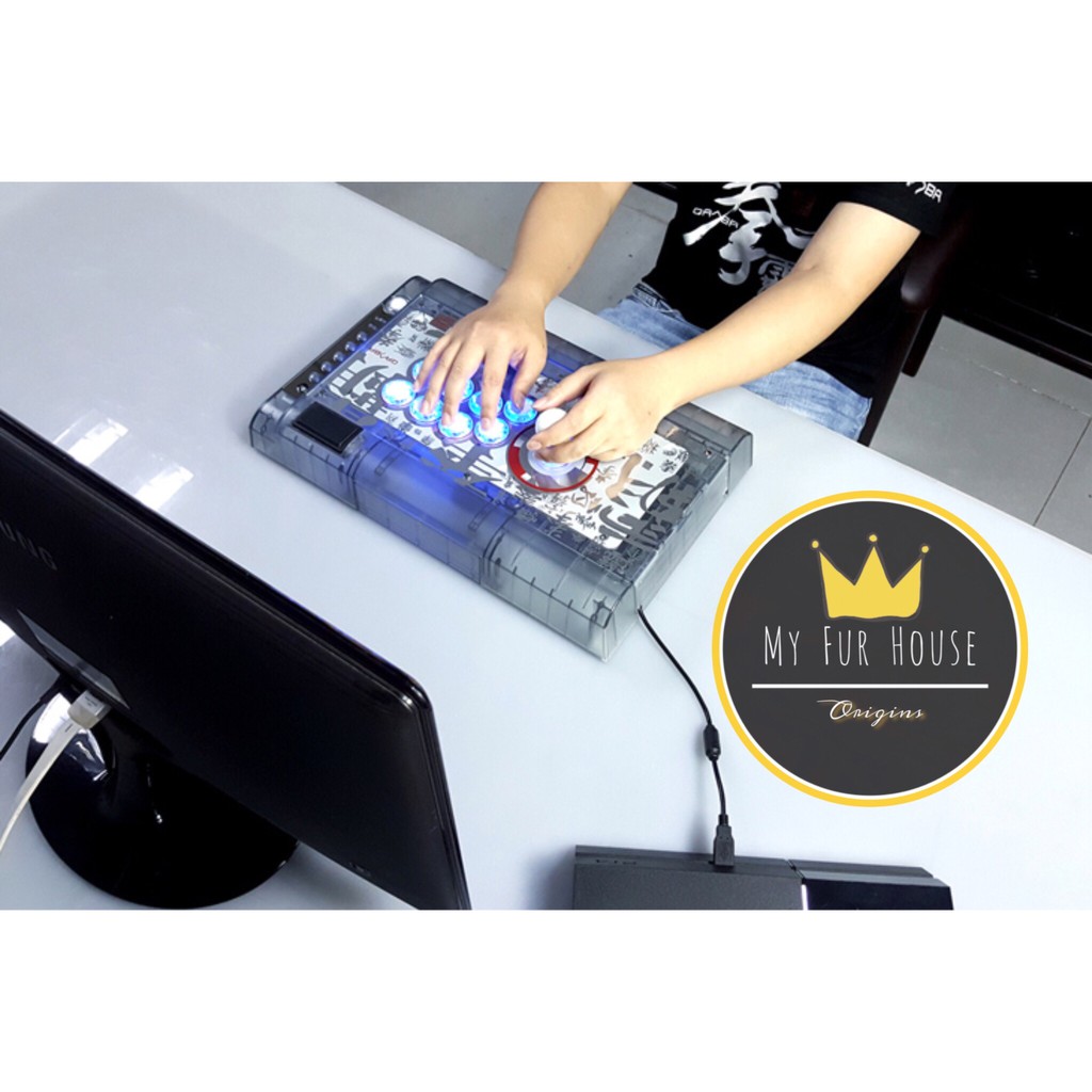 Genuine QANBA Q2 LED Crystal Arcade Joystick Controller Sony PS5 PS4 ...