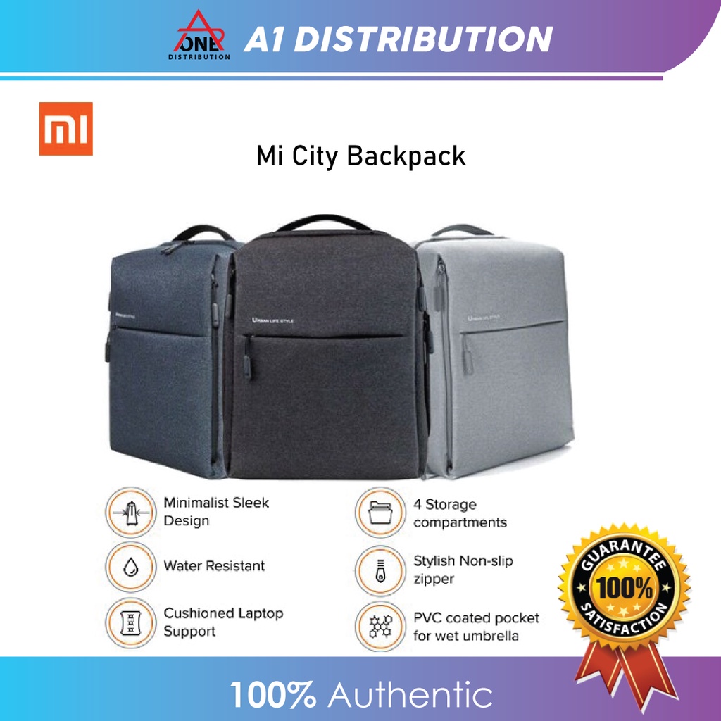Xiaomi Mi City Backpack (100% Original Xiaomi Malaysia) | Shopee Malaysia