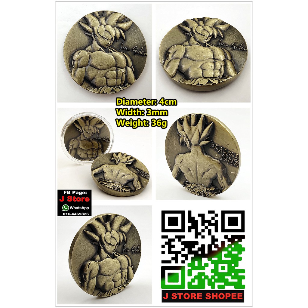 Dragonball Super Son Goku coin collection ( J Store ) | Shopee Malaysia