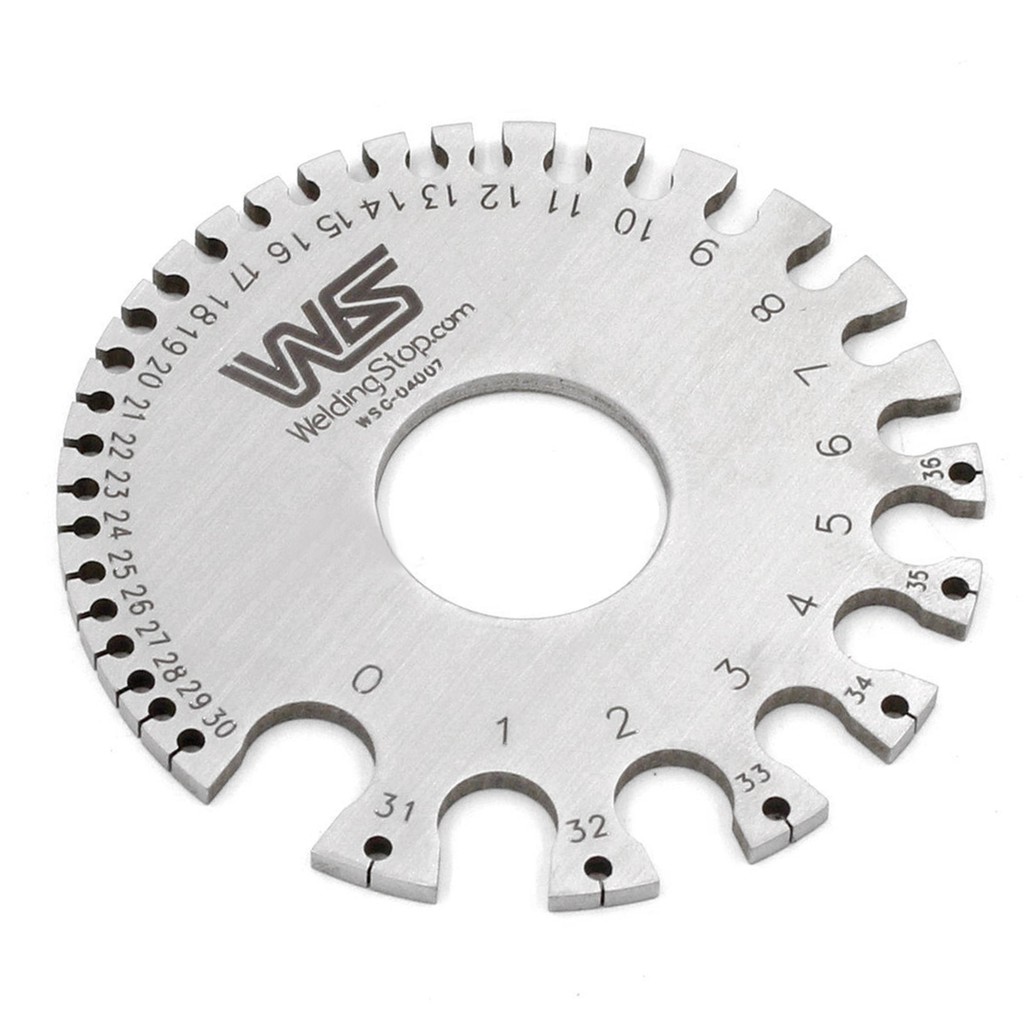 New 0-36 awg swg round gage metal wire sheet thickness diameter gauge ...