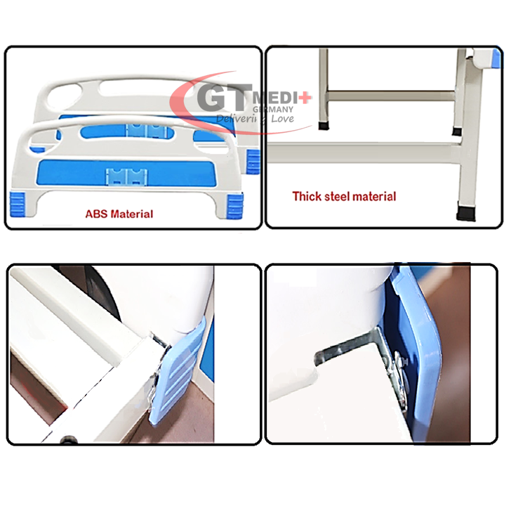 DSS-08 GT MEDIT GERMANY Double Crank 2 Turn Function Medical Hospital Nursing Bed with Mattress ...