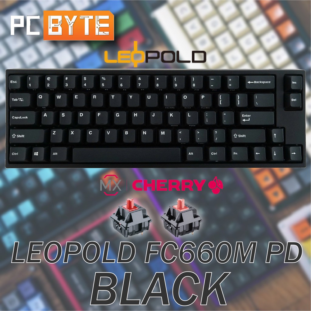 Leopold FC660M Black PD 65% [Doubleshot PBT Mechanical Keyboard ...
