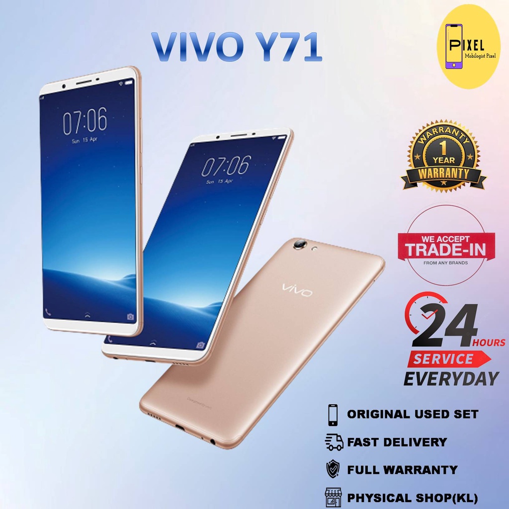 VIVO Y71 | 4+64 | SMARTPHONE | FULL SET | SECOND HAND SET | 3360MAH ...
