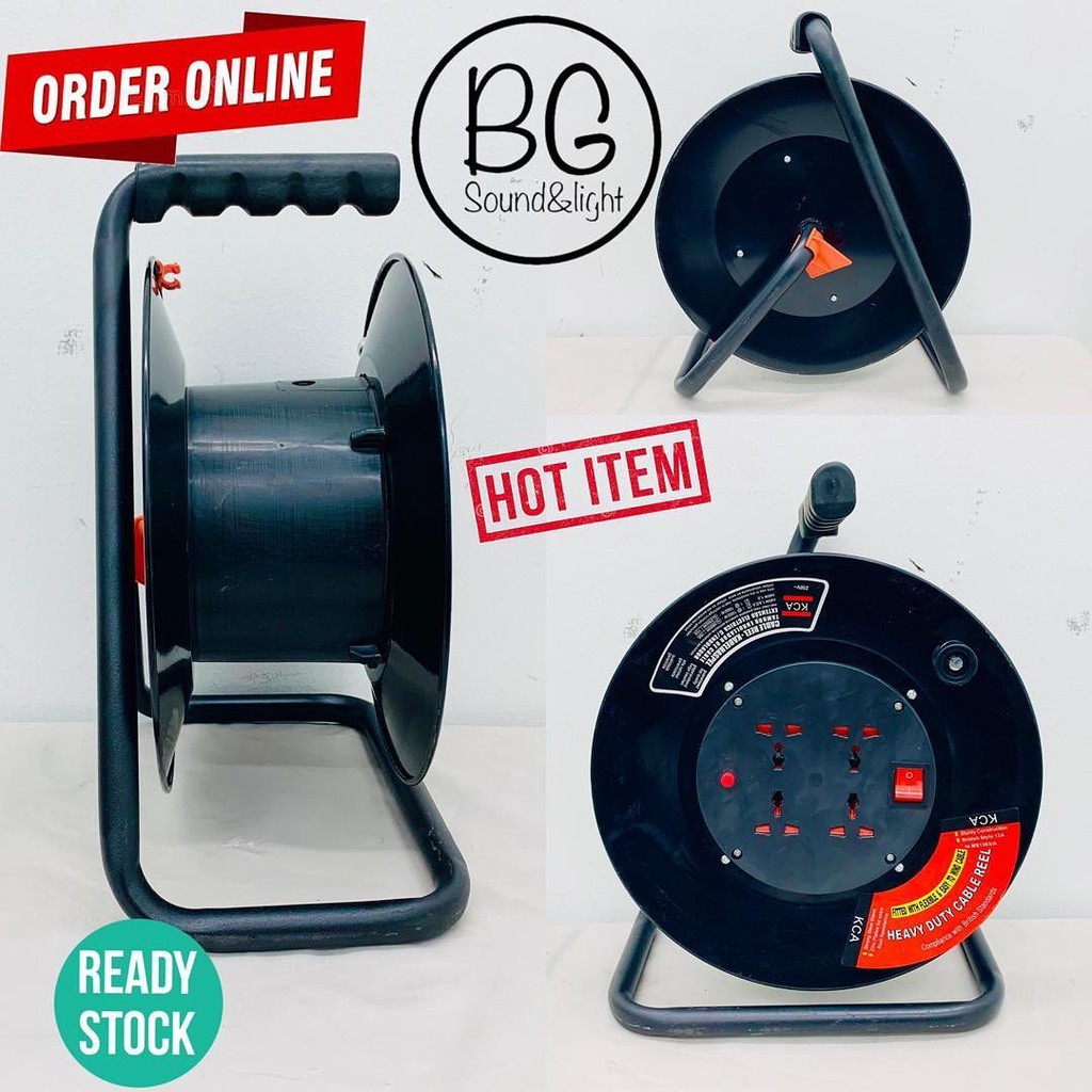 heavy duty power cable reel cable roller | Shopee Malaysia