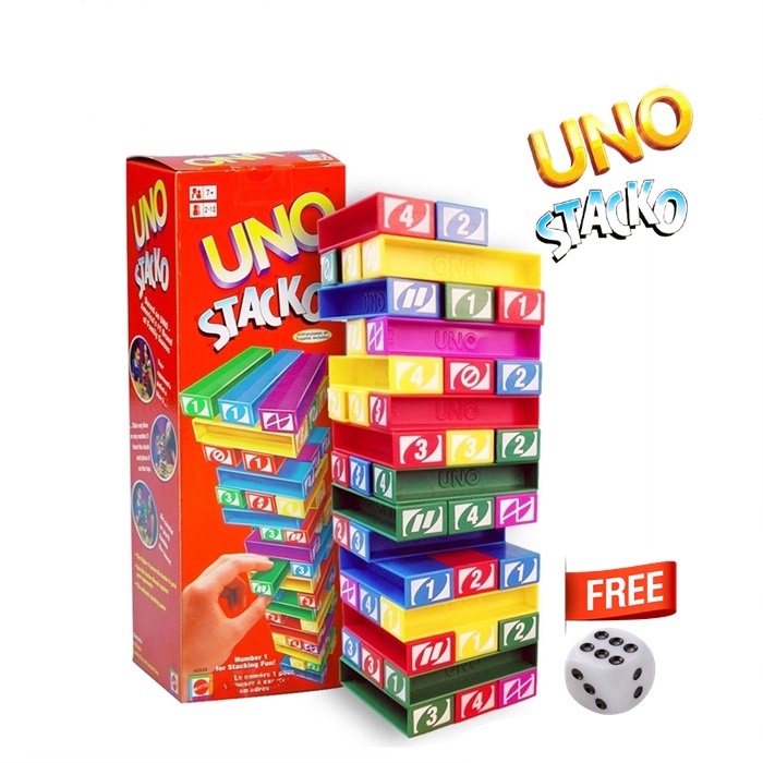 Colourful Uno Stacko Stacking. | Shopee Malaysia