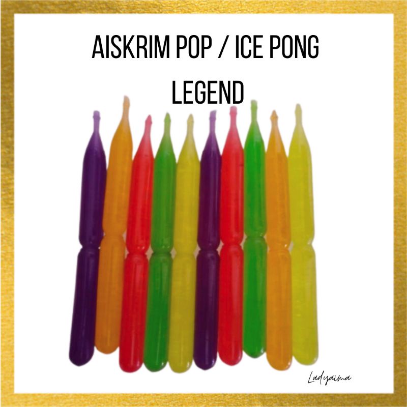 Aiskrim Pop Ice Pong Ice Cream Pop 10pcs | Shopee Malaysia