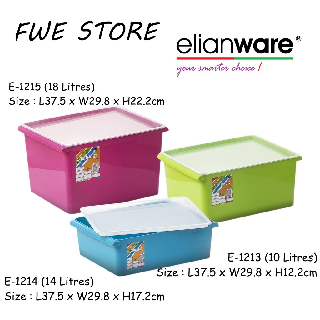 Elianware Storage Keeper / Storage Box ( 10 Litres / 14 Litres / 18 ...