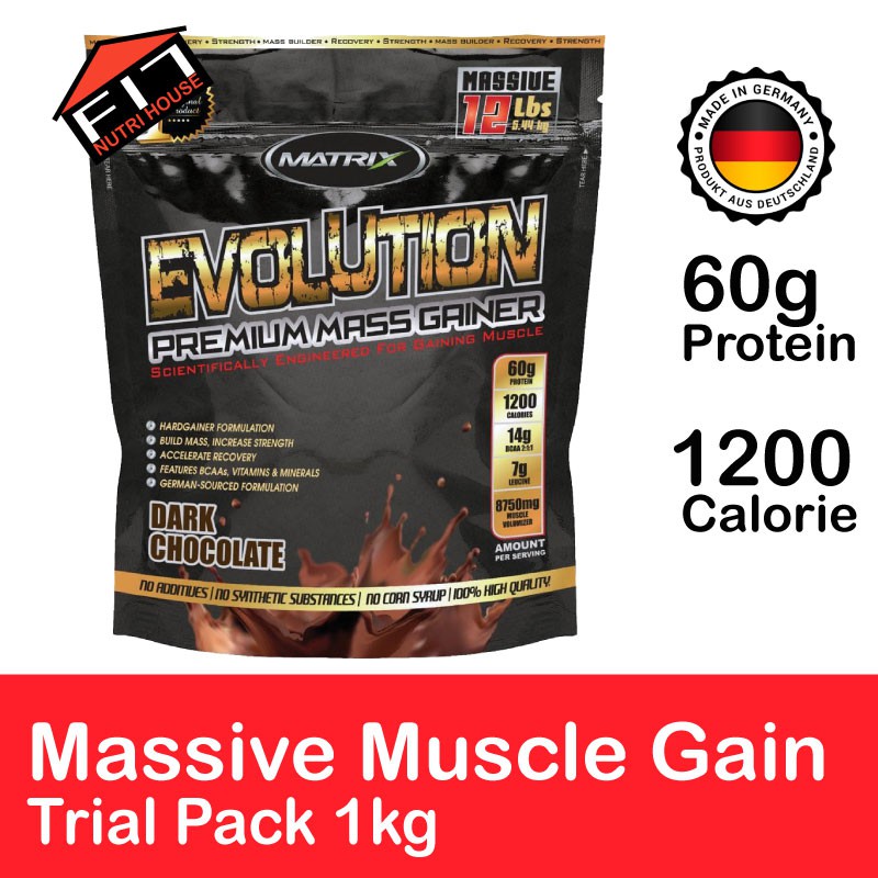 Halal matrix evolution protein super mass gainer / weight gainer / muscle gain / high protein ...