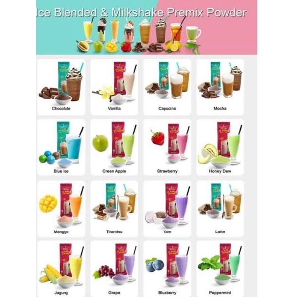 GFB MIX-LAH ICE BLENDED POWDER/SERBUK ICE BLENDED/AIR BALANG BERBAGAI ...