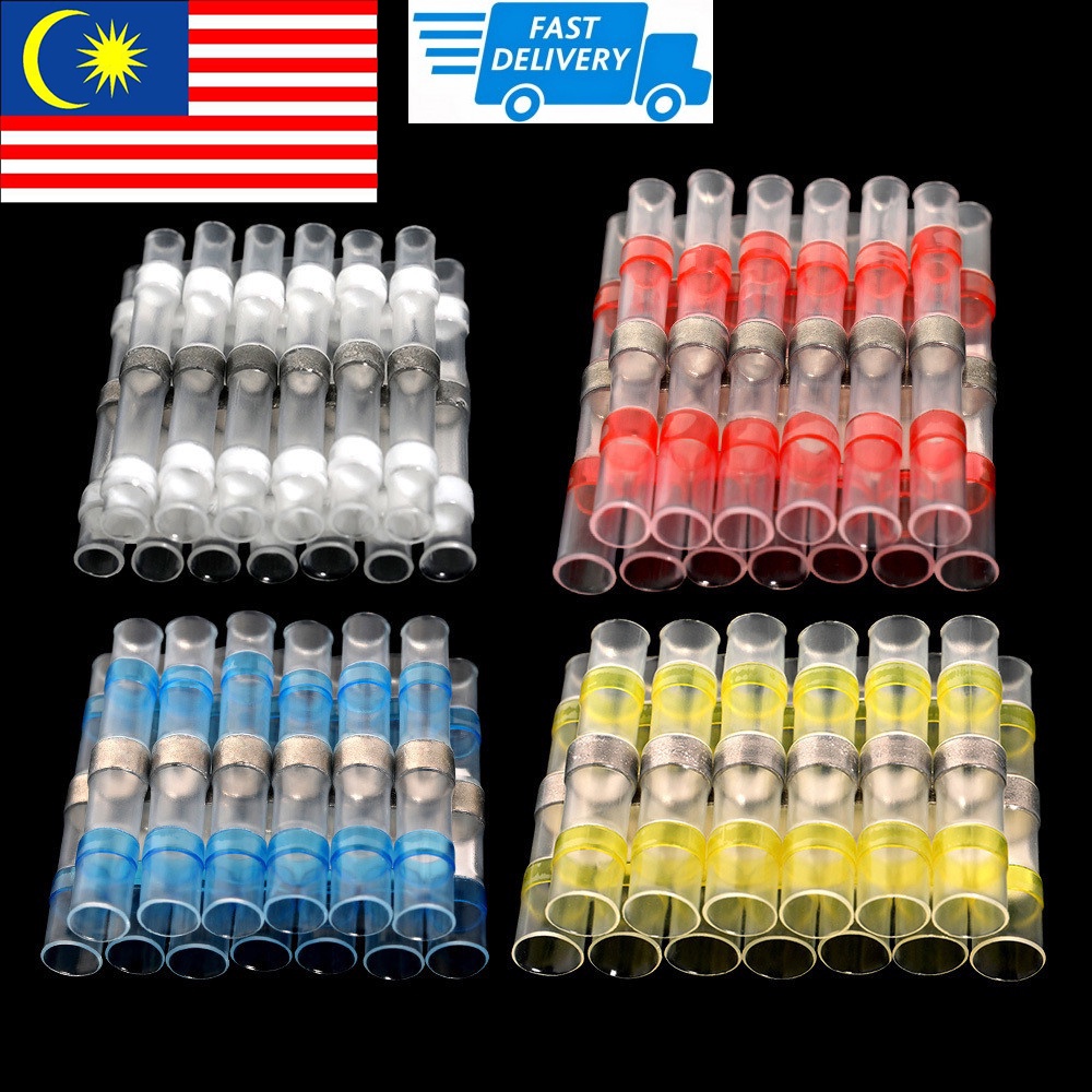 50PCS Solder Seal Wire Connector - Heat Shrink Solder Butt Connectors ...