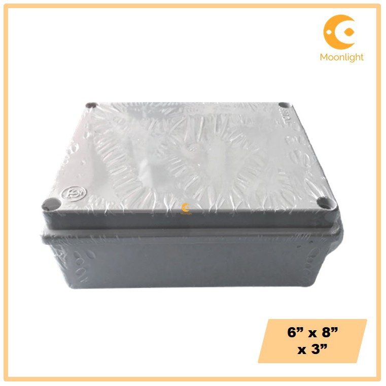 PVC Weatherproof Junction Box Enclosure Box 6 x 8 x 3 IP56 | Shopee ...