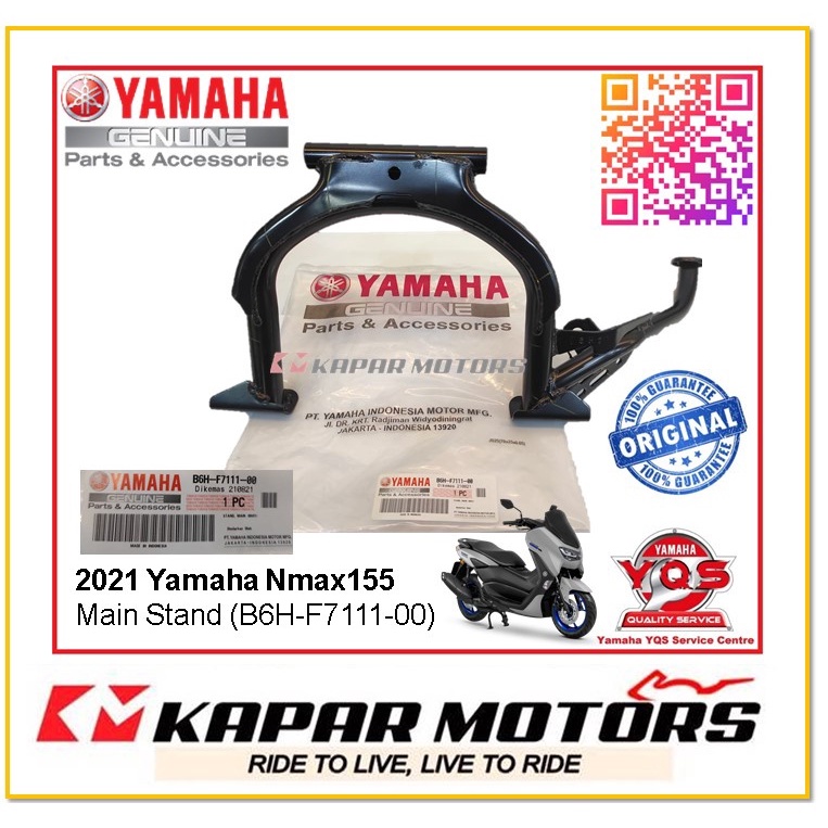 [100% ORIGINAL HLY] Yamaha NMAX 2020 2021 Main Stand **B6H-F7111-00** N-max 155 Double Stand ...