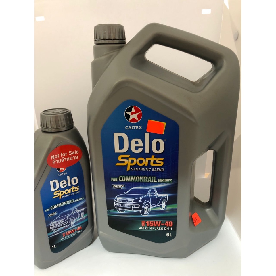 CALTEX Delo Sports Synthetic Blend SAE 15W-40 (6+1L) Diesel Engine Oil ...