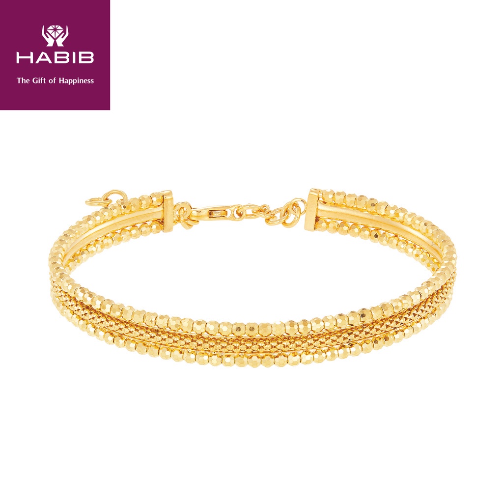 HABIB Oro Italia Nurit Gold Bangle, 916 Gold | Shopee Malaysia