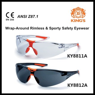 KING'S Safety Eyewear KY8811A Clear KY8812A Smoke NEUKING KING Glasses ...