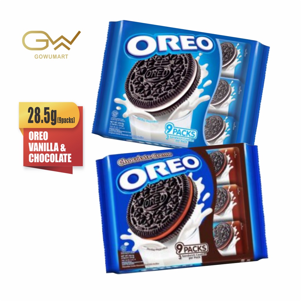 OREO Vanilla / Chocolate Multipack (9 x 28.5g) | Shopee Malaysia