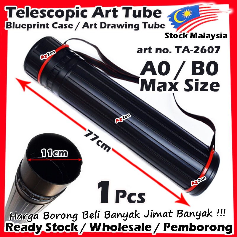 【New】Telescopic Drawing Tube Blueprint Case Art Drawing Storage Tube ...