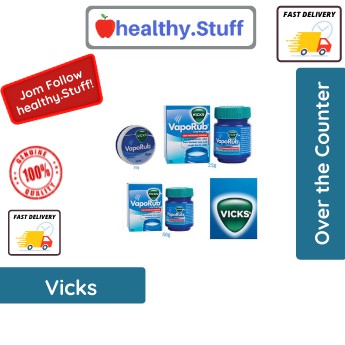 Vicks Vaporub (10g/25g/50g)/Inhaler (0.5ml)/Baby Balsam(50g) | Shopee ...