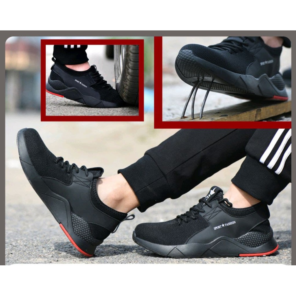 SAFETY SHOE SAFETY BOOTS STEEL TOE CAP LIGHT WEIGHT Kasut Safety Jenis ...