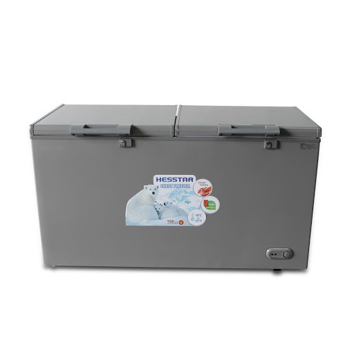 Hesstar 530L 2 Door Chest Freezer HCF-PS530L (Grey) | Shopee Malaysia