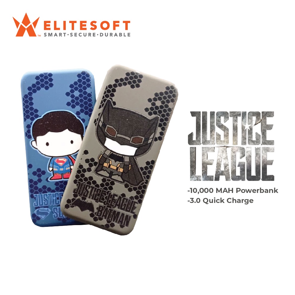 ELITESOFT DC Justice League Power Bank Super Hero Lightweight Superman ...