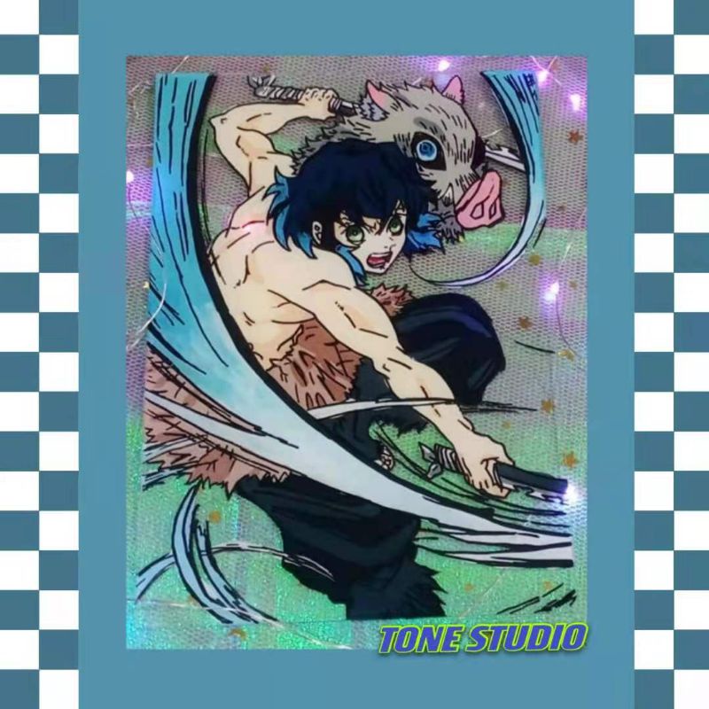 Anime Glass Painting Hashibira Inosuke With Painting Holder(Ready Stock ...