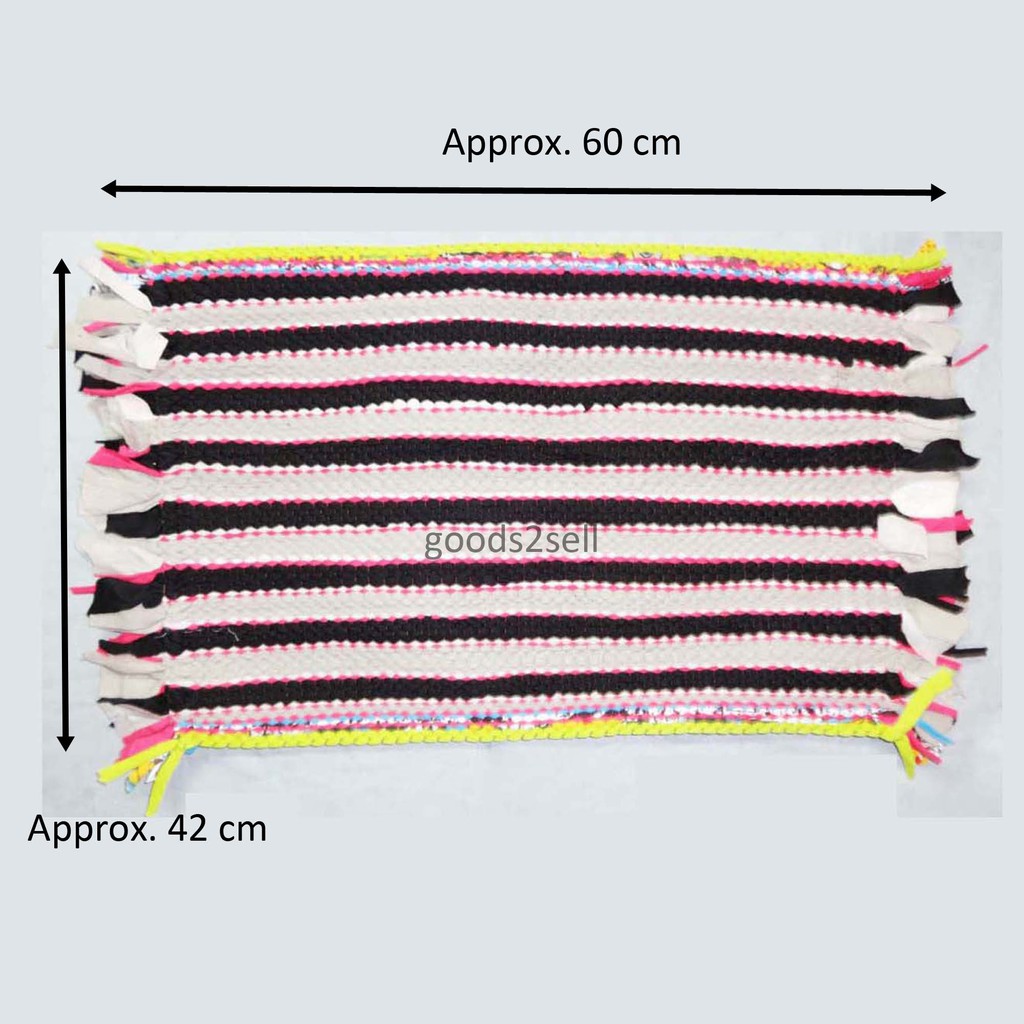 Lapik Alas Kaki / Karpet Kain / Fabric Floor Mat Rag (Random Color and ...