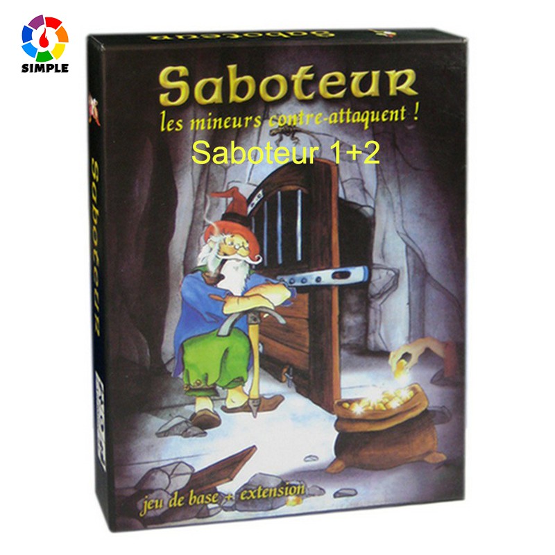 Saboteur "Board Game 1+2 Version/Saboteur1 Version Jeu De Funny Board ...