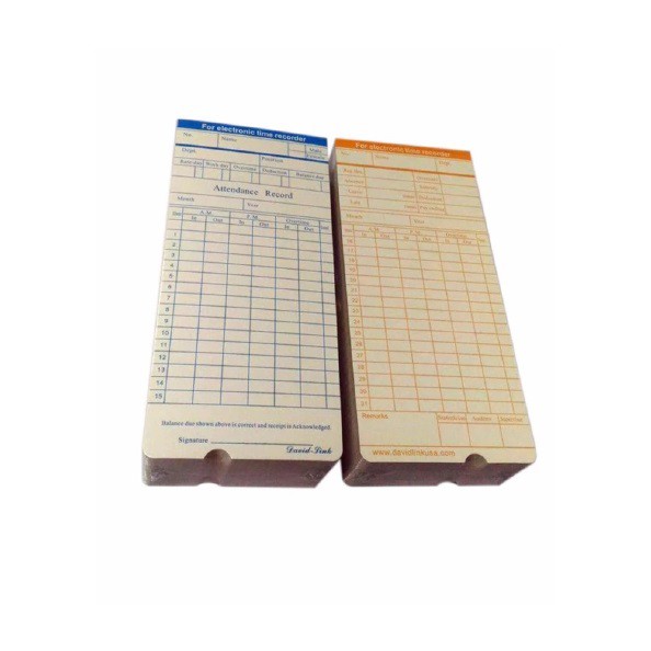 Punch Card (100pcs) Time Recorder Card | Shopee Malaysia